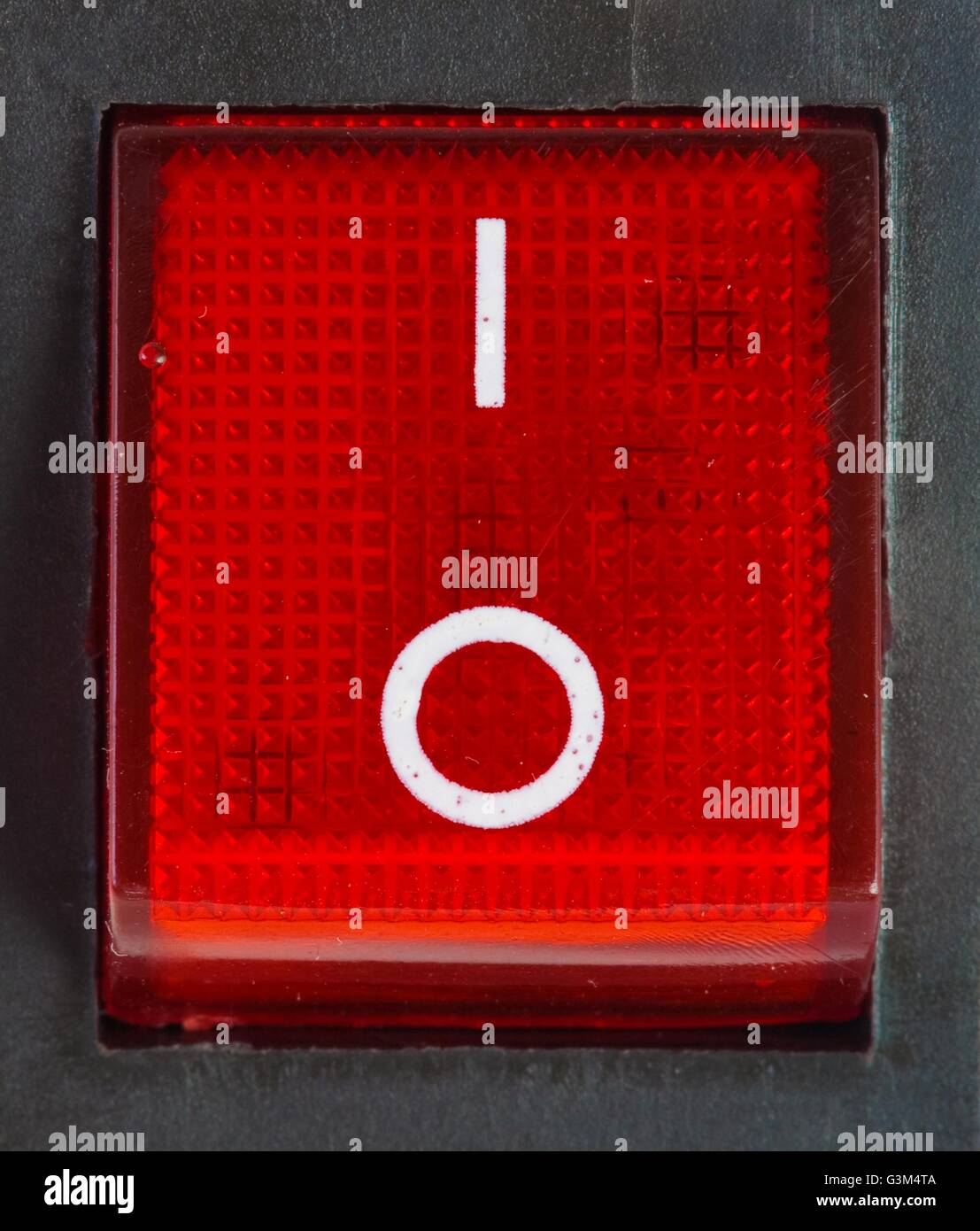 Red power on off hi-res stock photography and images - Alamy