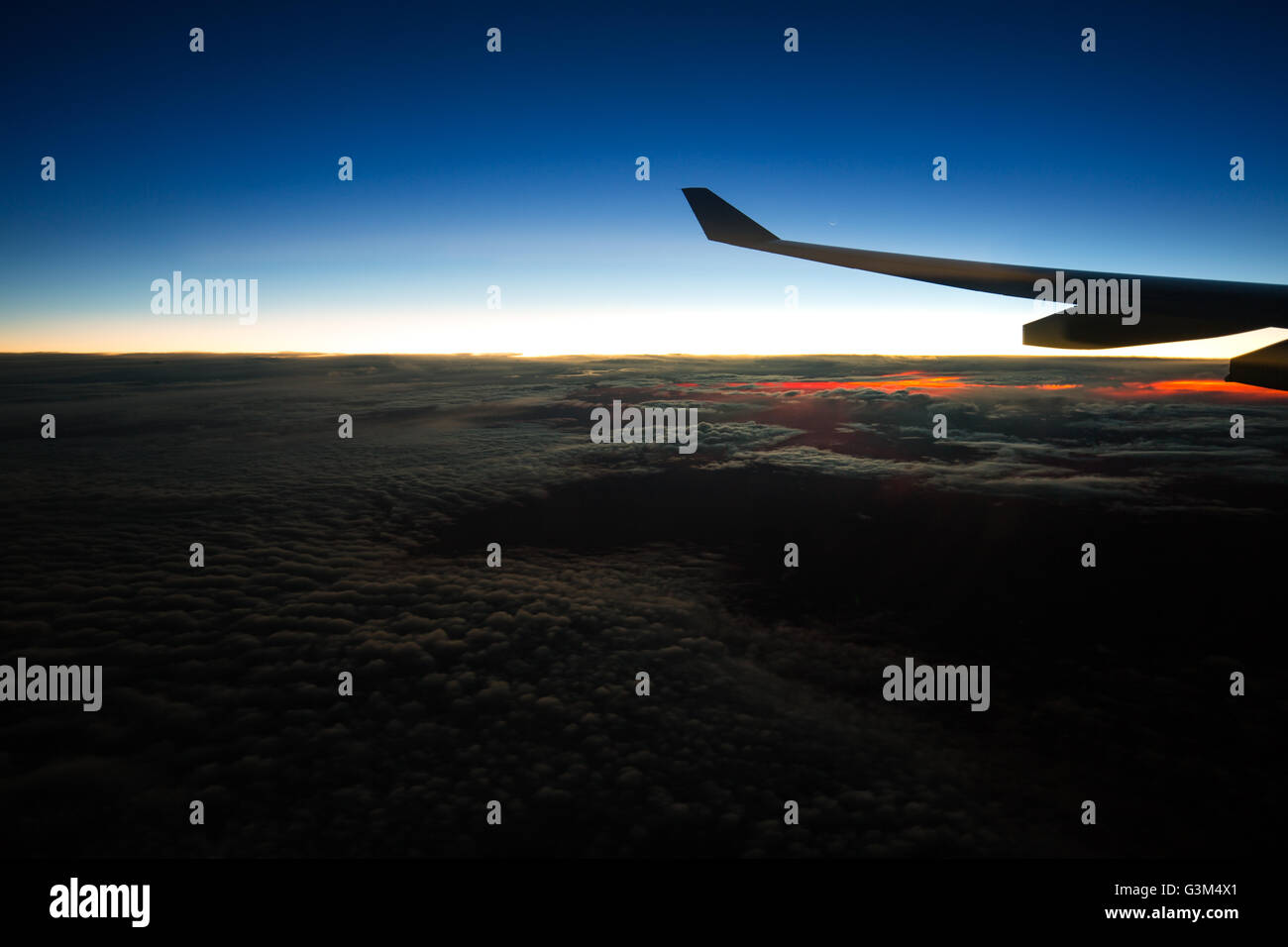 Airplane window lookout Stock Photo - Alamy