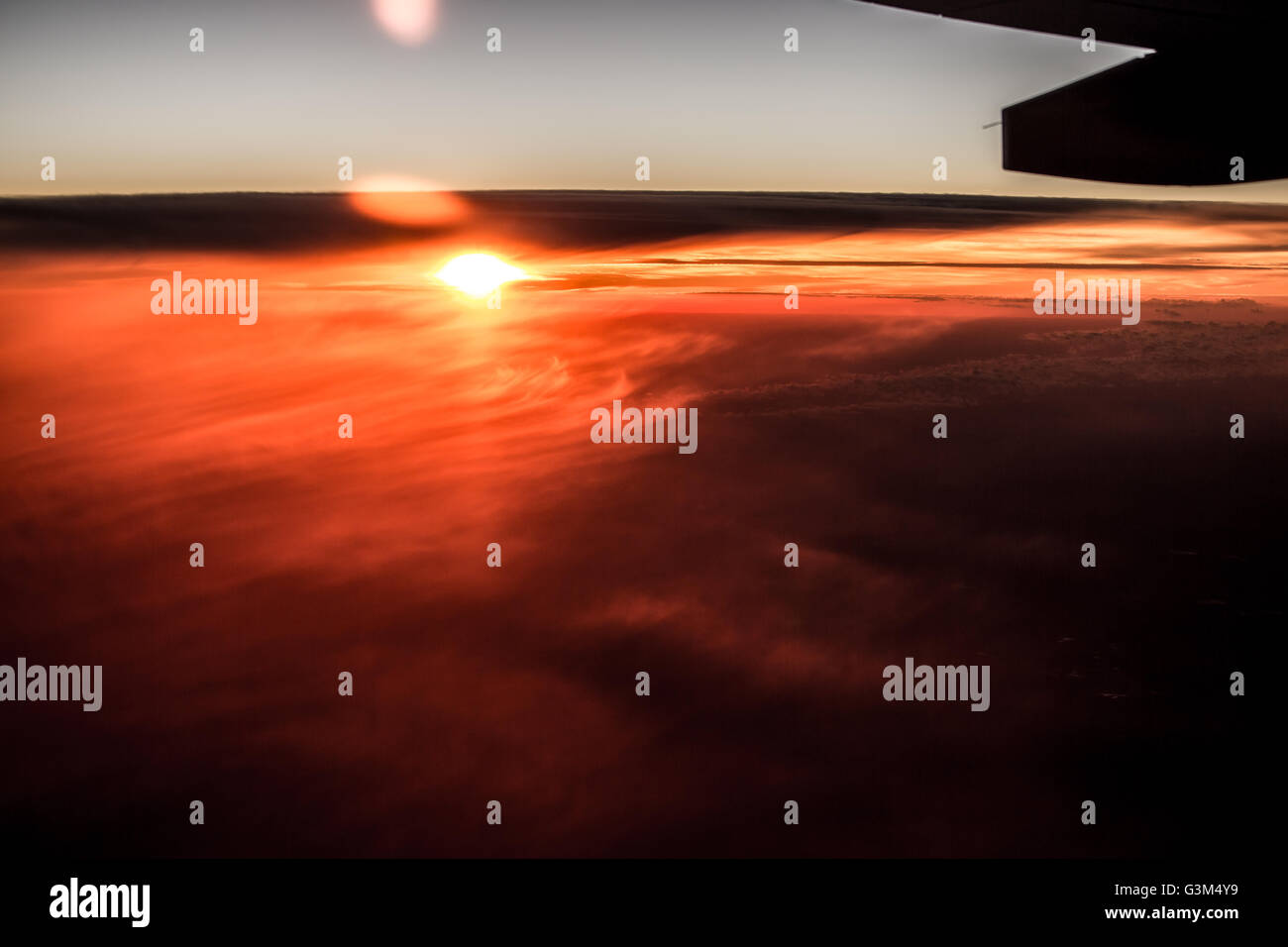 Airplane window lookout Stock Photo - Alamy