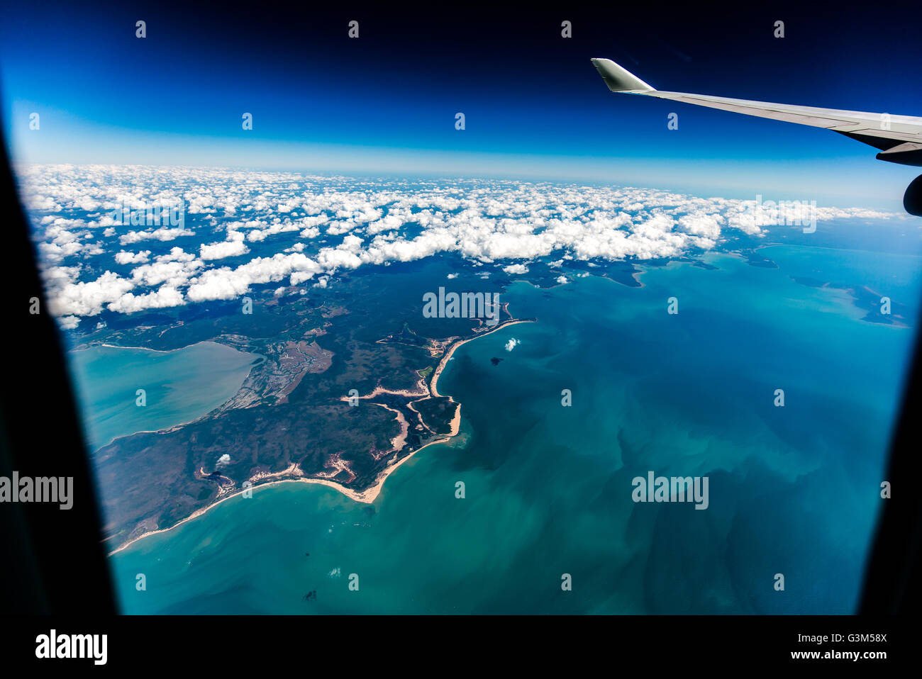 Airplane window lookout Stock Photo - Alamy