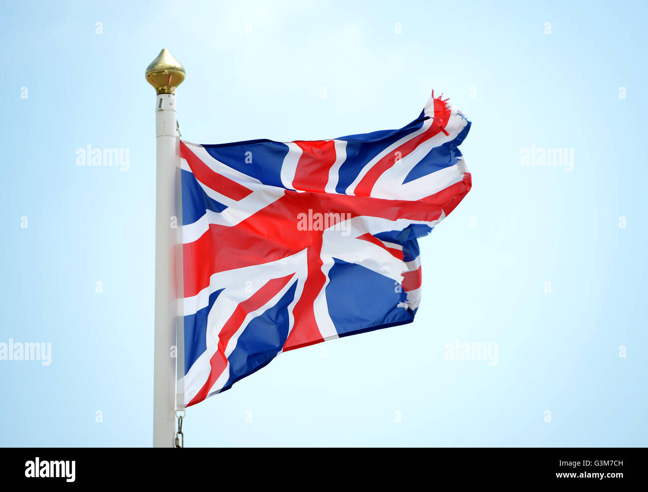 Tattered union flag Stock Photo - Alamy