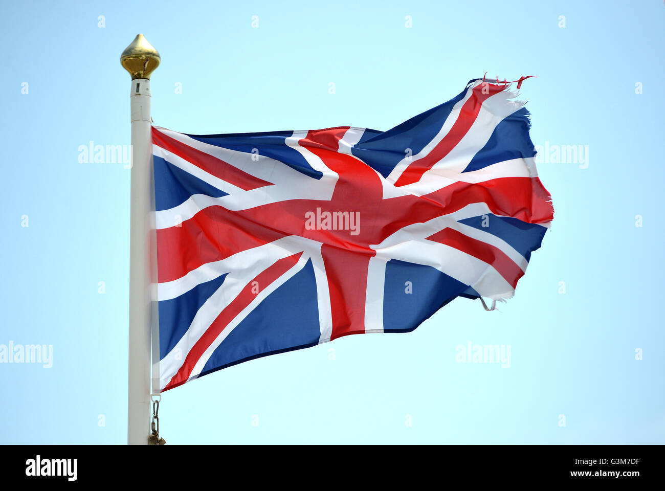 Tattered union flag Stock Photo - Alamy