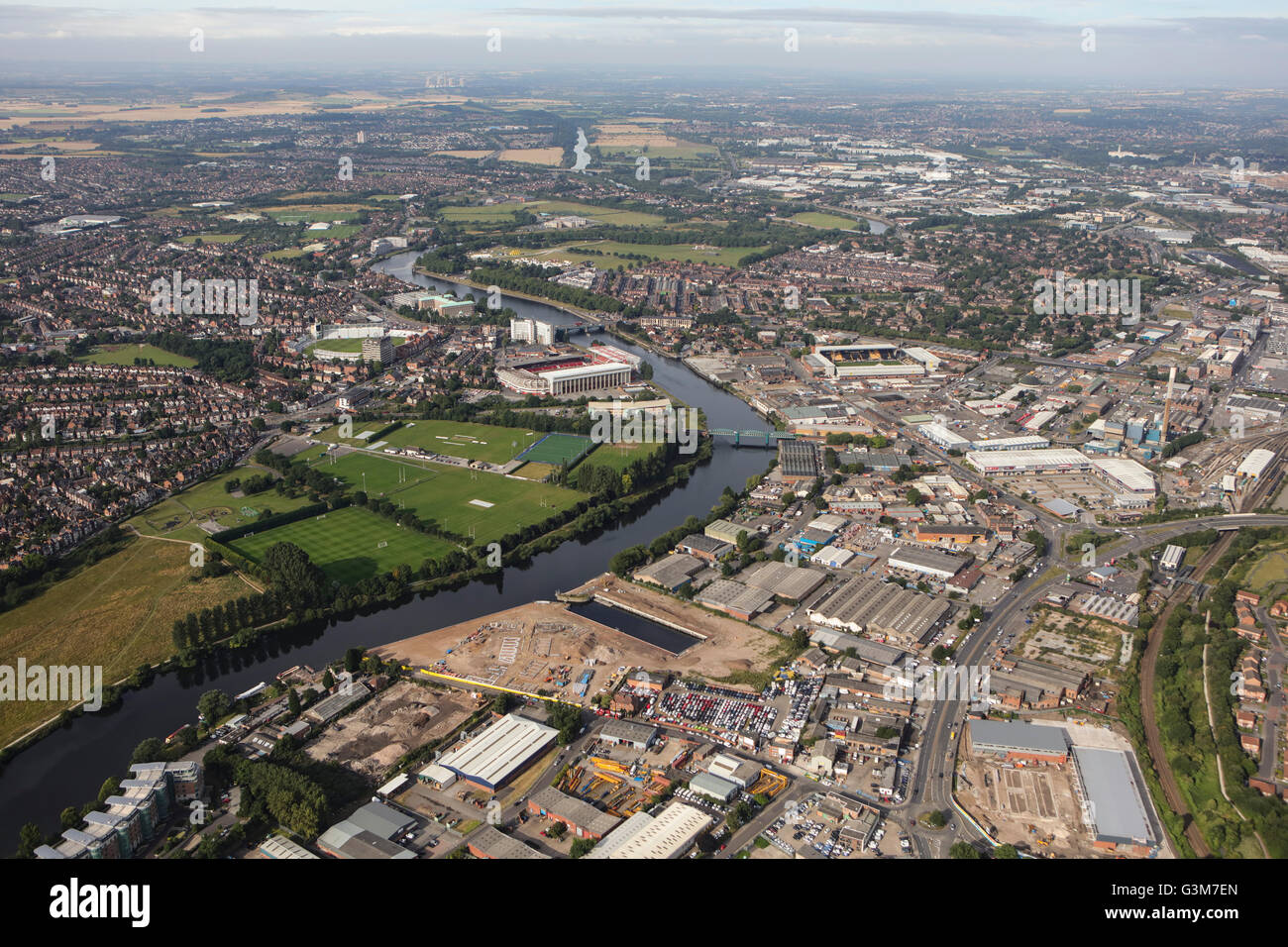 Aerial photography nottinghamshire hi-res stock photography and images ...