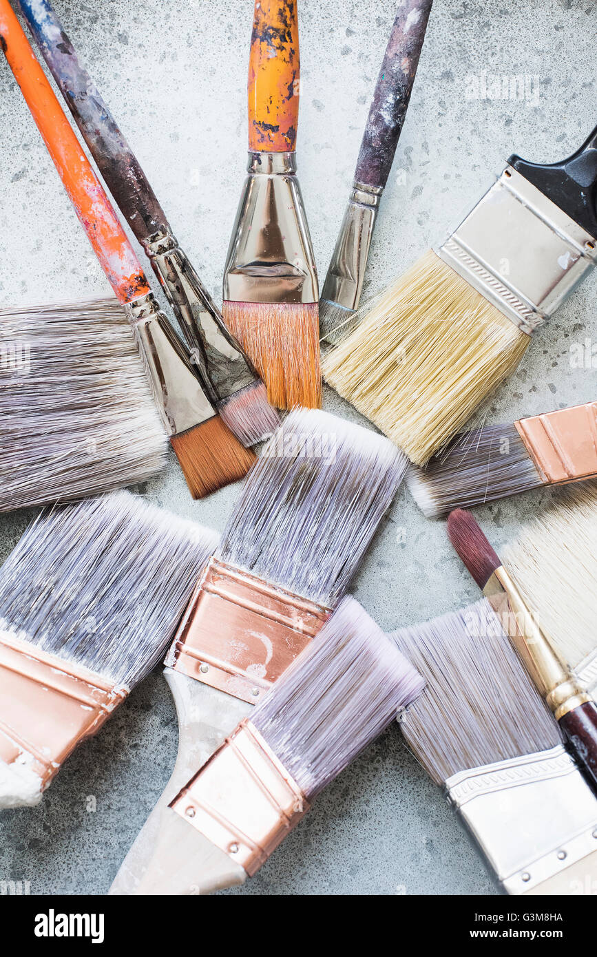 Mixed brushes hi-res stock photography and images - Alamy