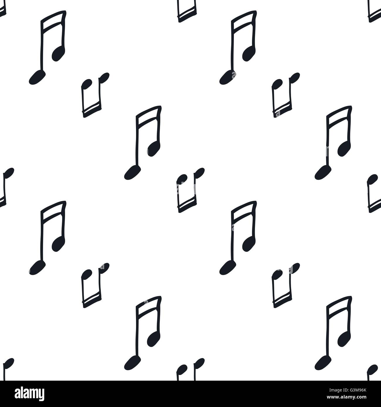 Seamless pattern with music notes Stock Vector Image & Art - Alamy