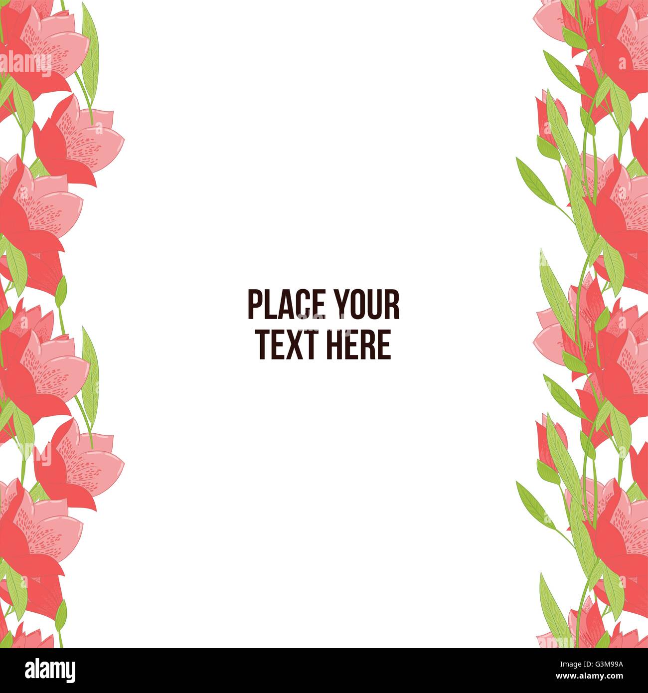 Flower tulip background Stock Vector Image & Art - Alamy