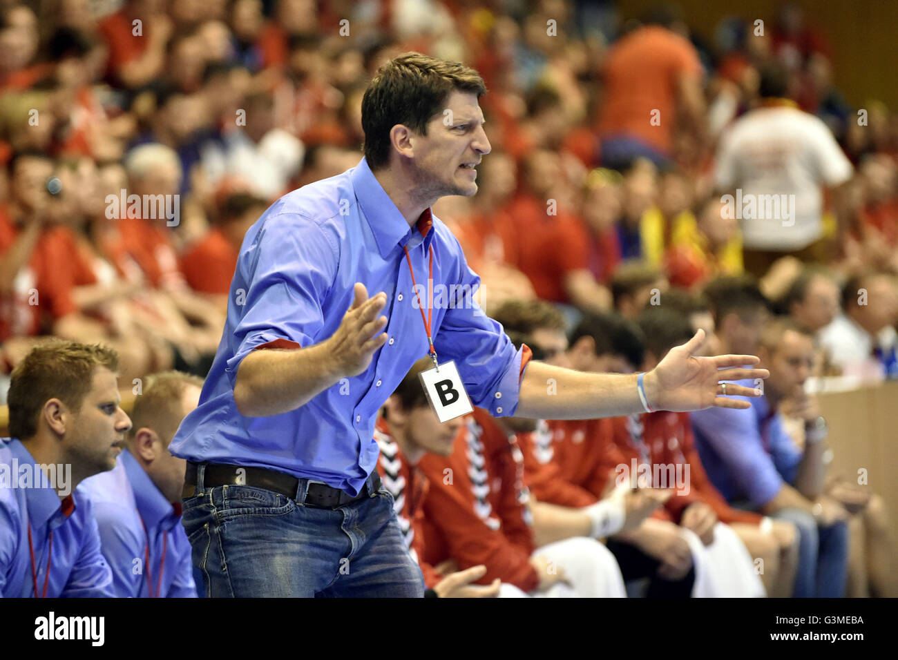 Zlin, Czech Republic. 11th June, 2016. Czech coach Daniel Kubes ...