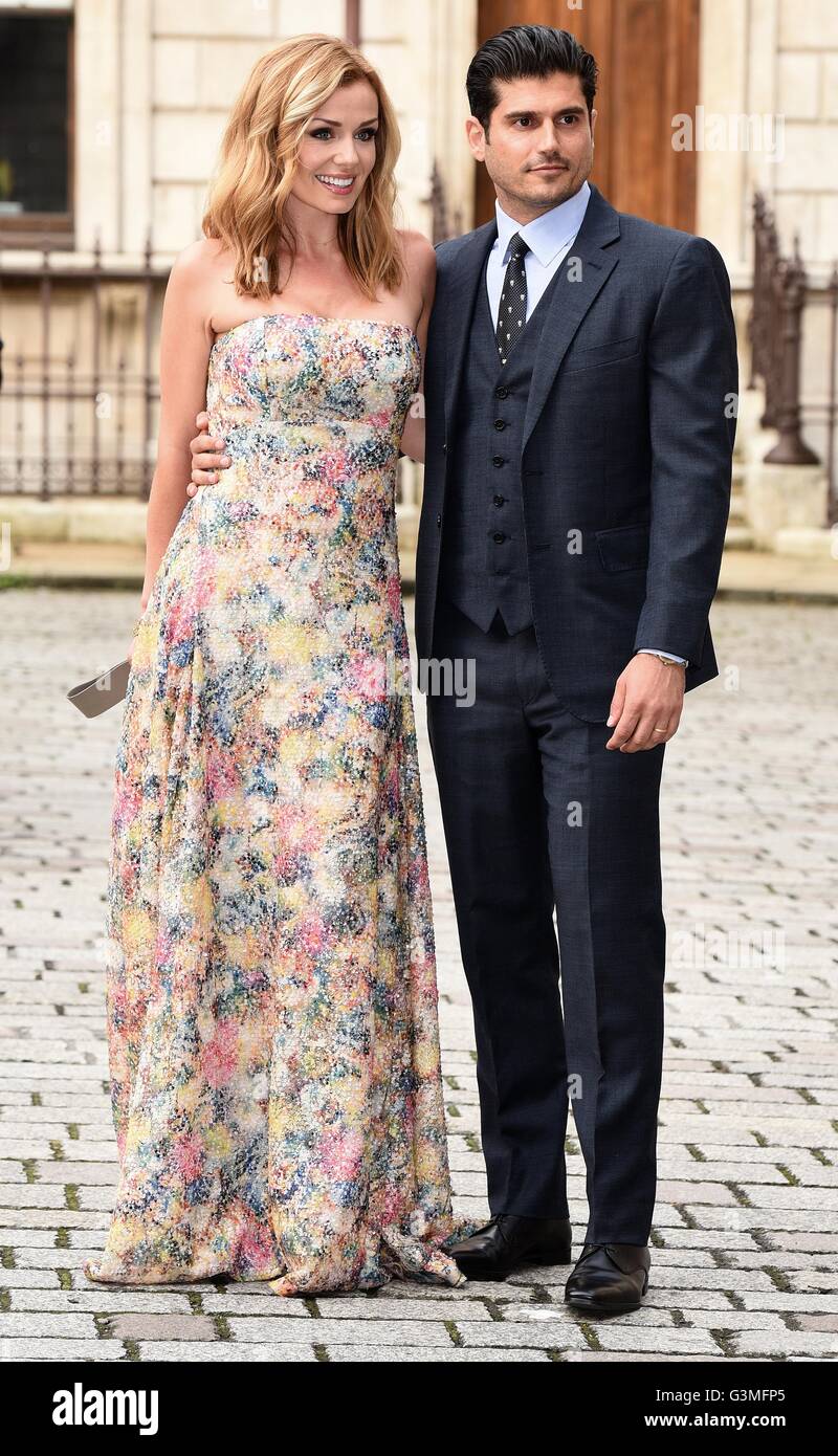 London, UK. Katherine Jenkins and Andrew Levitas at The Royal Academy ...