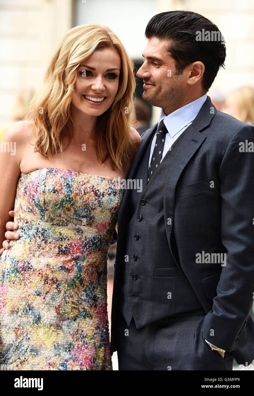 London, UK. Katherine Jenkins and Andrew Levitas at The Royal Academy ...