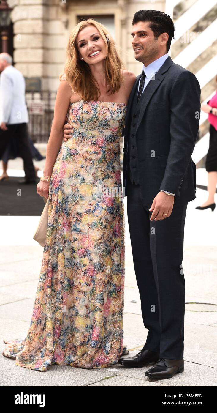 London, UK. Katherine Jenkins and Andrew Levitas at The Royal Academy ...