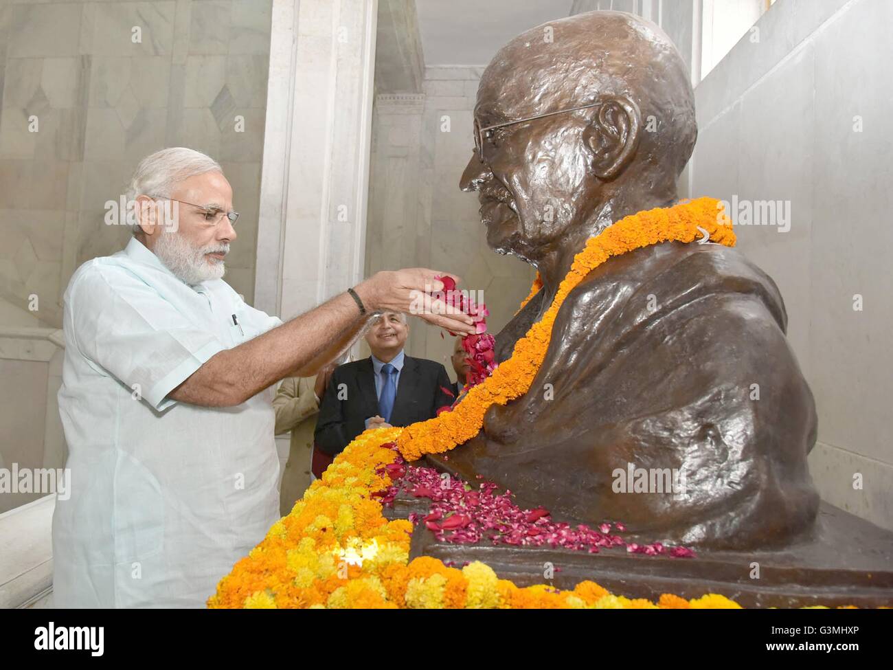 Allahabad, India. 13th June, 2016. Indian Prime Minister Narendra Modi ...