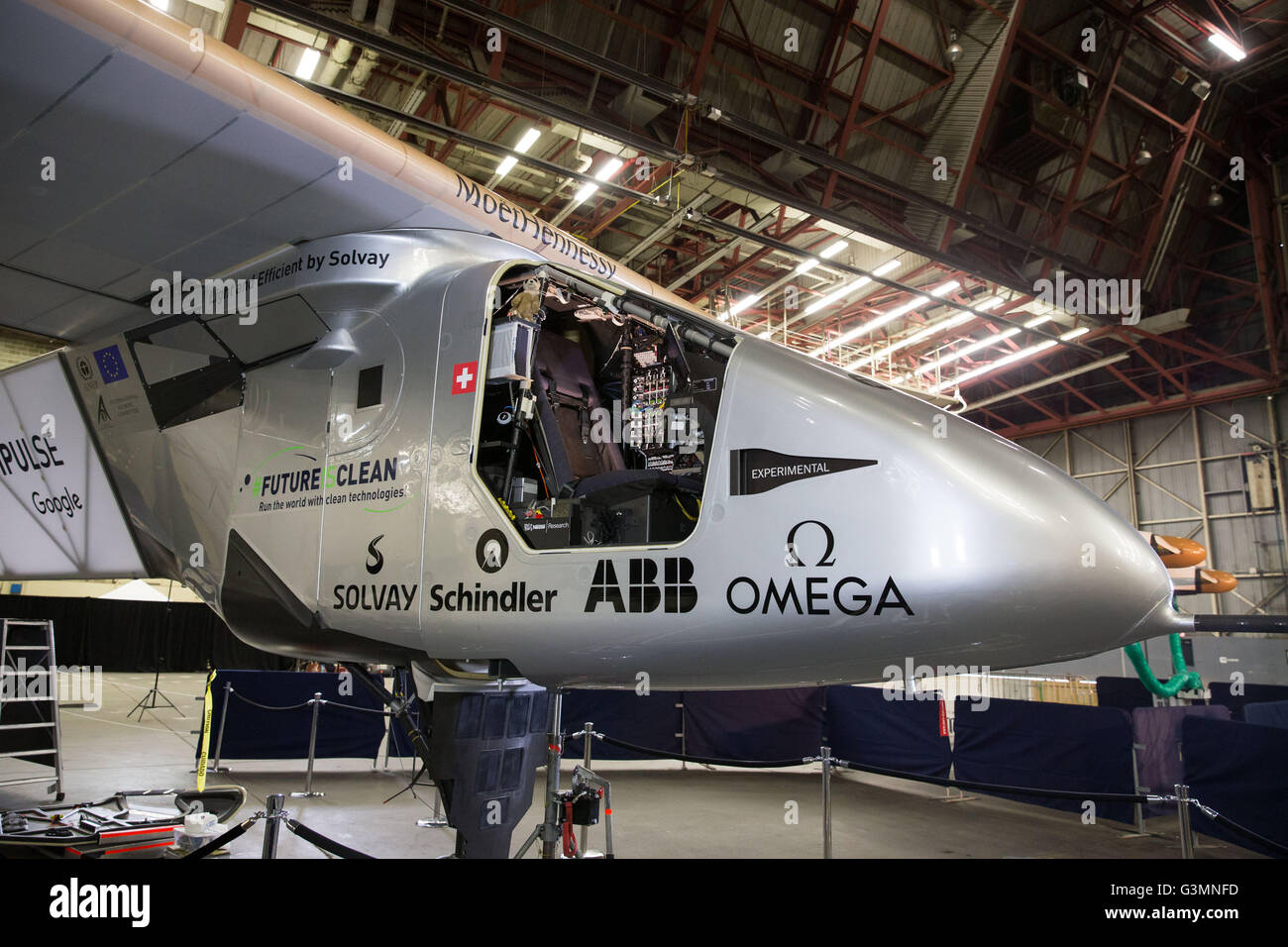 Solar impulse 2 cockpit hi-res stock photography and images - Alamy