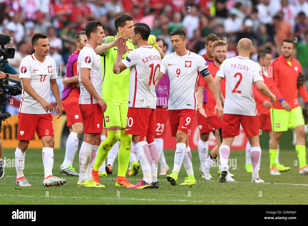 Nice, France. 12th June, 2016. Poland team group (POL) Football/Soccer ...