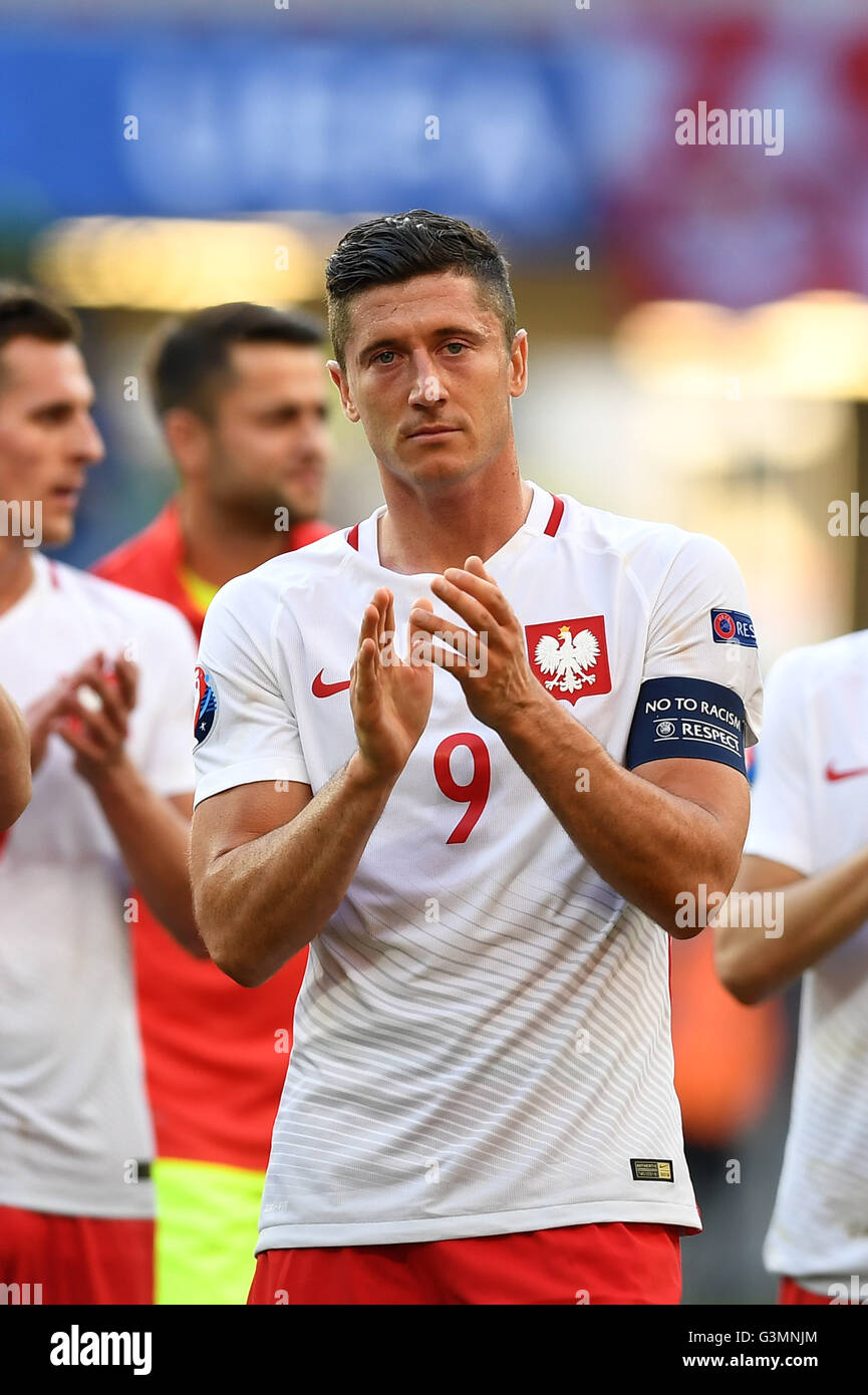 Nice, France. 12th June, 2016. Robert Lewandowski (POL) Football/Soccer ...
