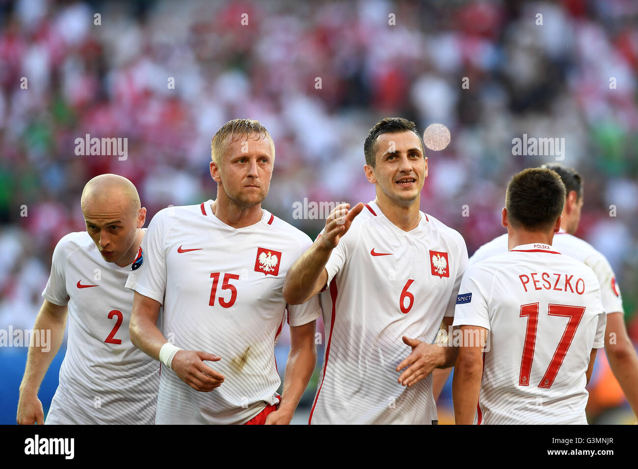Nice, France. 12th June, 2016. Poland team group (POL) Football/Soccer ...