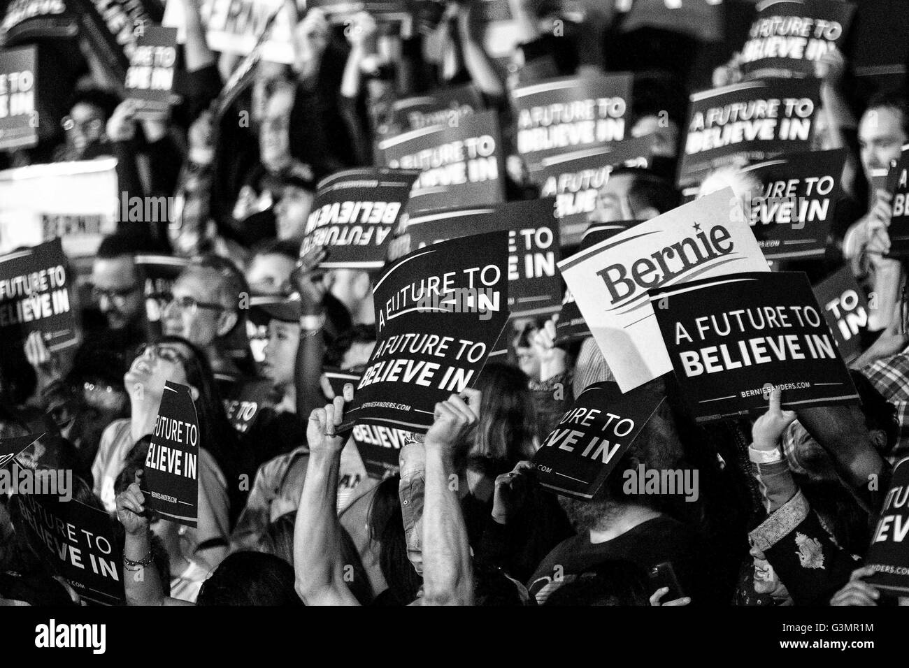 Santa Monica, California, USA. 7th June, 2016. The primary slogan of ...