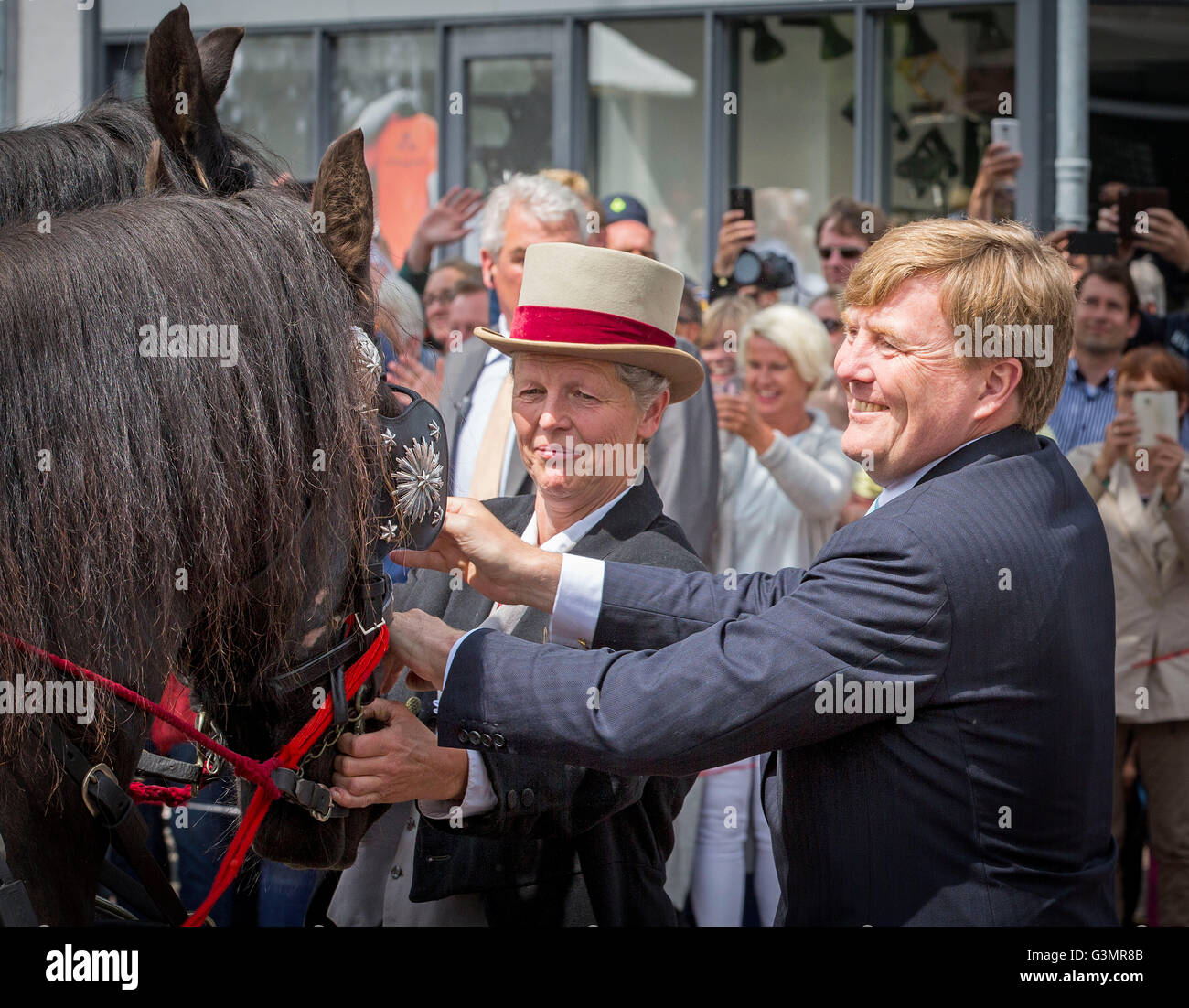 Friesland, The Netherlands. 13th June, 2016. King Willem-Alexander and ...