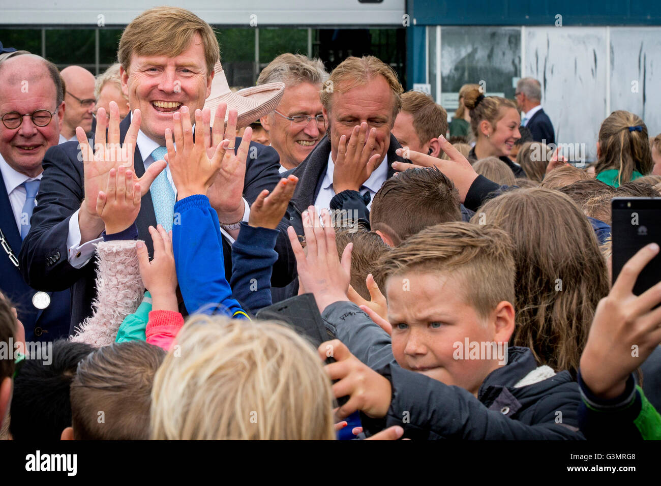 Friesland, The Netherlands. 13th June, 2016. King Willem-Alexander and ...
