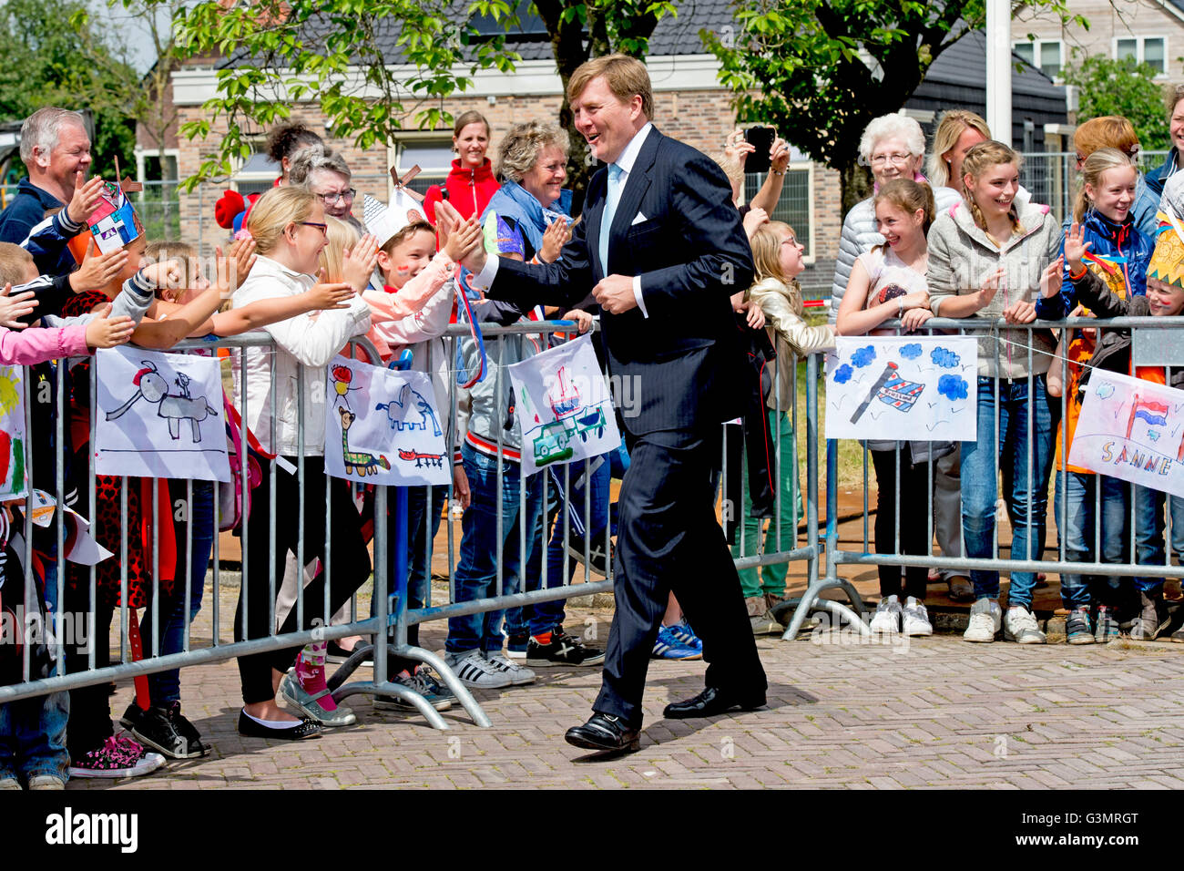 Friesland, The Netherlands. 13th June, 2016. King Willem-Alexander and ...