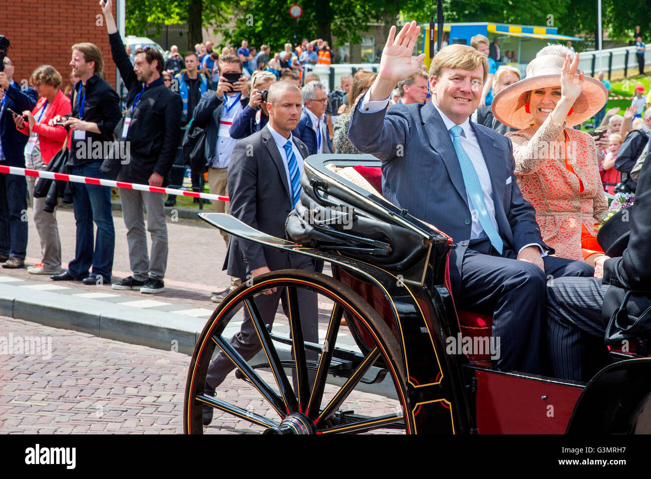 Friesland, The Netherlands. 13th June, 2016. King Willem-Alexander and ...