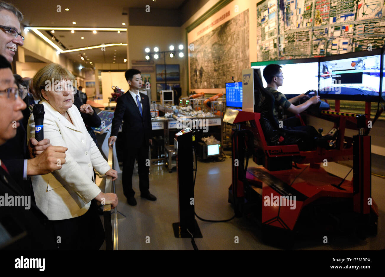 Shenyang, Germany. 14th June, 2016. German Chancellor Angela Merkel ...