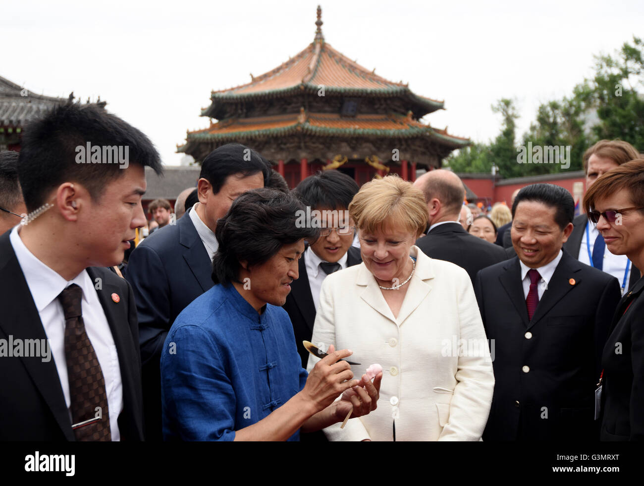 Shenyang, Germany. 14th June, 2016. German Chancellor Angela Merkel ...