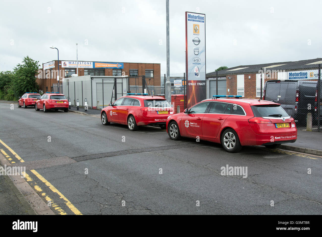 Kent Fires and Rescue Service Stock Photo - Alamy