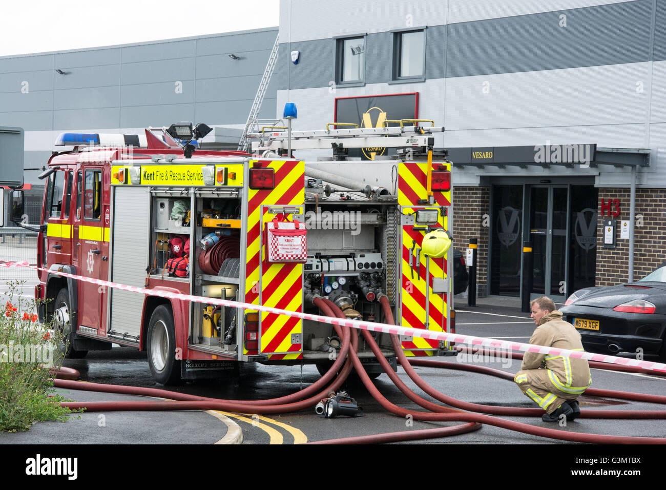 Kent Fires and Rescue Service Stock Photo - Alamy