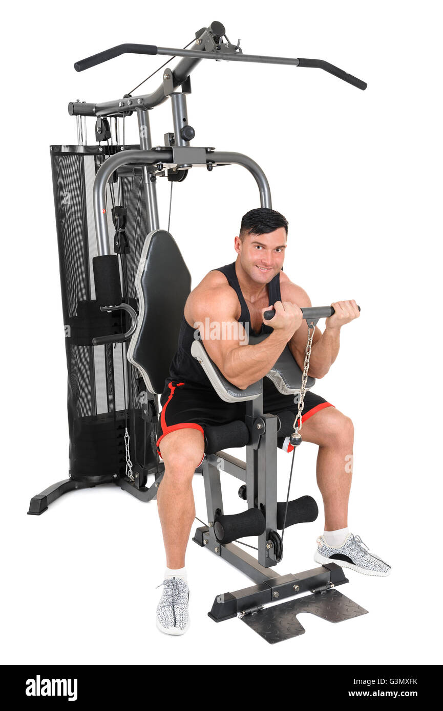Man back biceps arm not woman Cut Out Stock Images & Pictures - Alamy