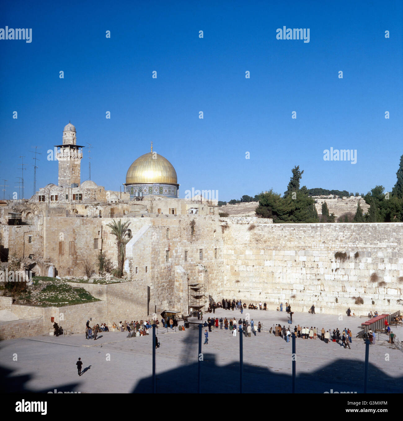 Der Felsendom auf dem Tempelberg in Jerusalem, Israel 1970er Jahre. The ...