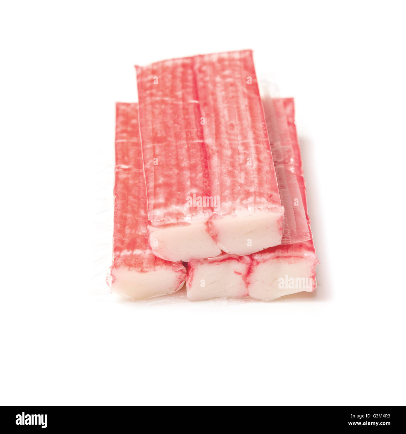 Fish sticks or crab sticks, Imitation crab sticks made from white fish ...