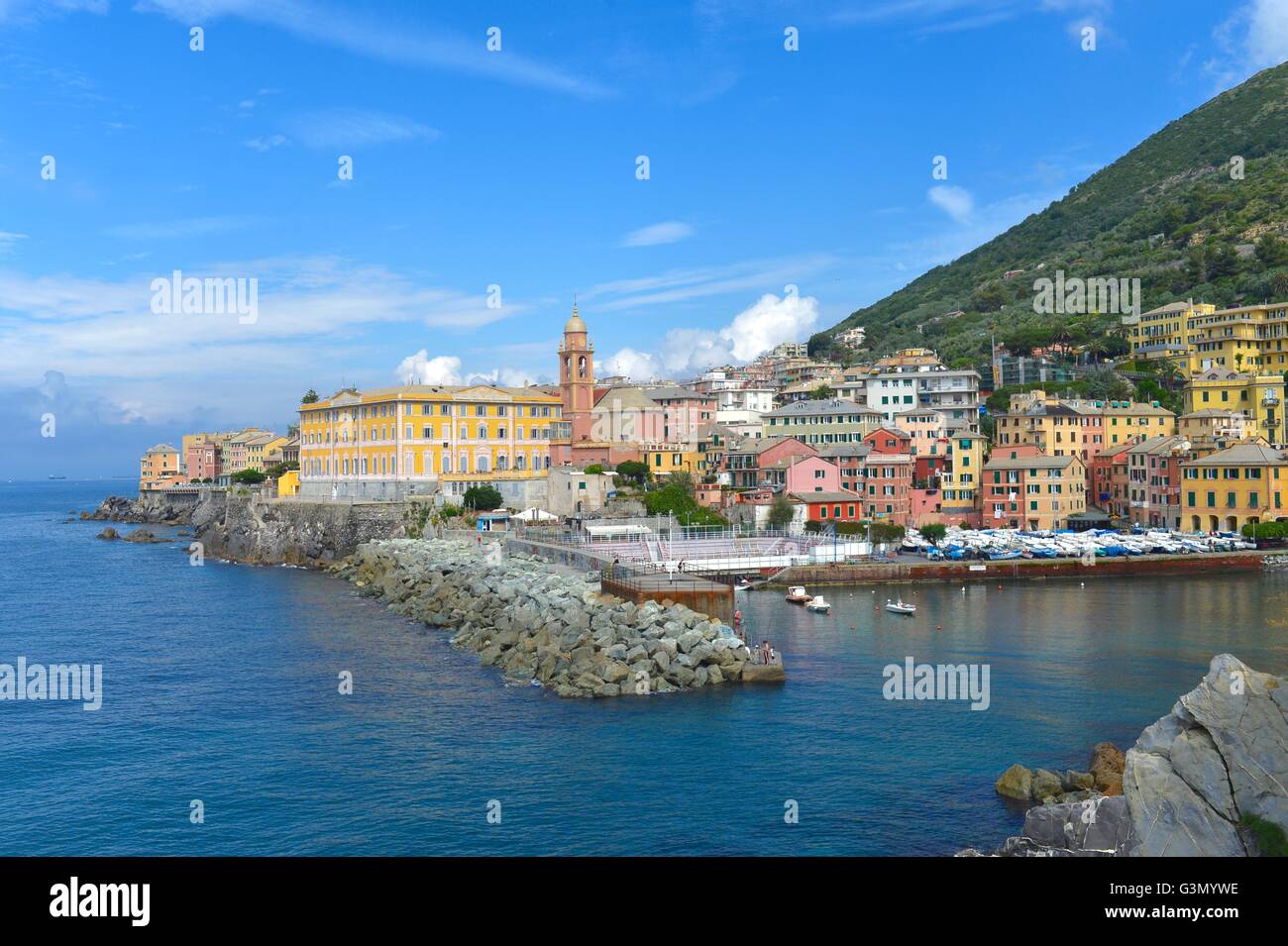 A coast site, Genoa, Italy Stock Photo - Alamy