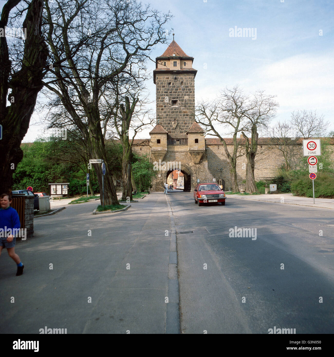 Reise durch Franken, Deutschland 1980er Jahre. Journey through ...