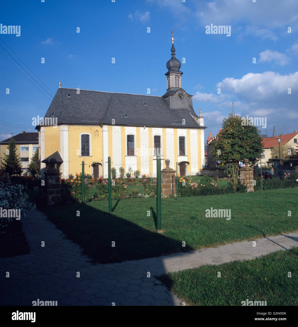 Reise durch Franken, Deutschland 1980er Jahre. Journey through ...