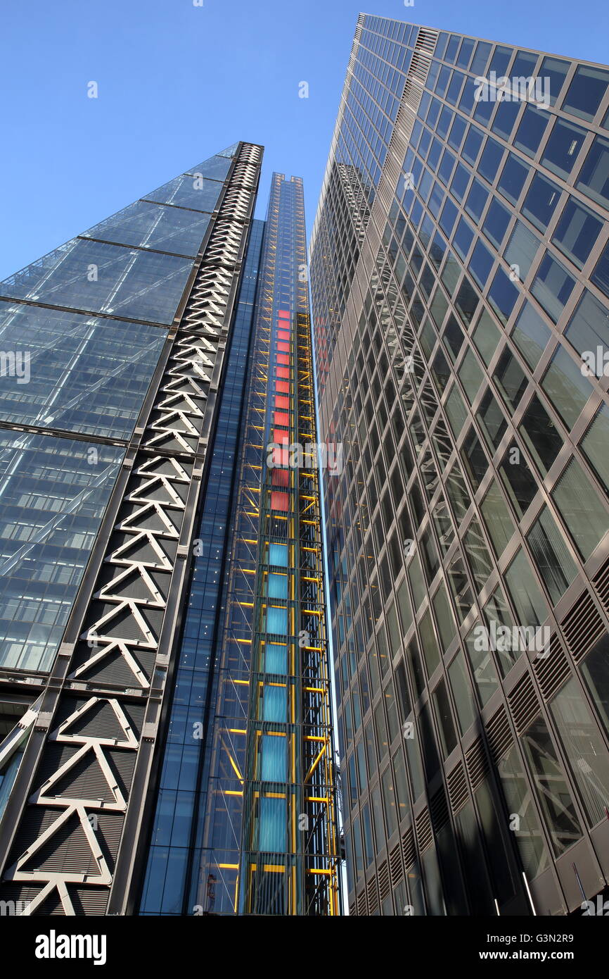 The Leadenhall Building and The Aviva Building in the financial ...