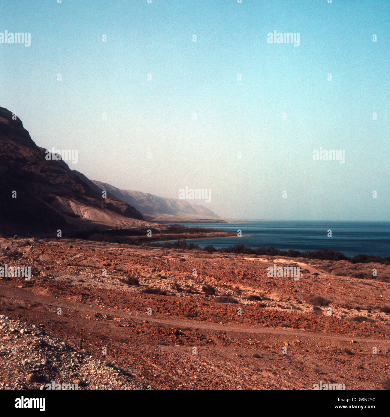 Am Toten Meer in Israel 1970er Jahre. At the Dead Sea in Israel 1970s ...
