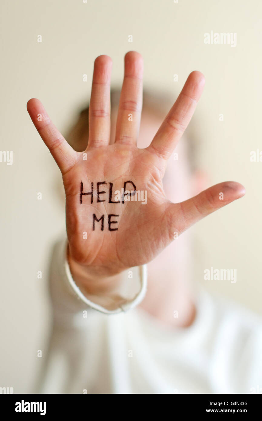 Child need help Stock Photo - Alamy