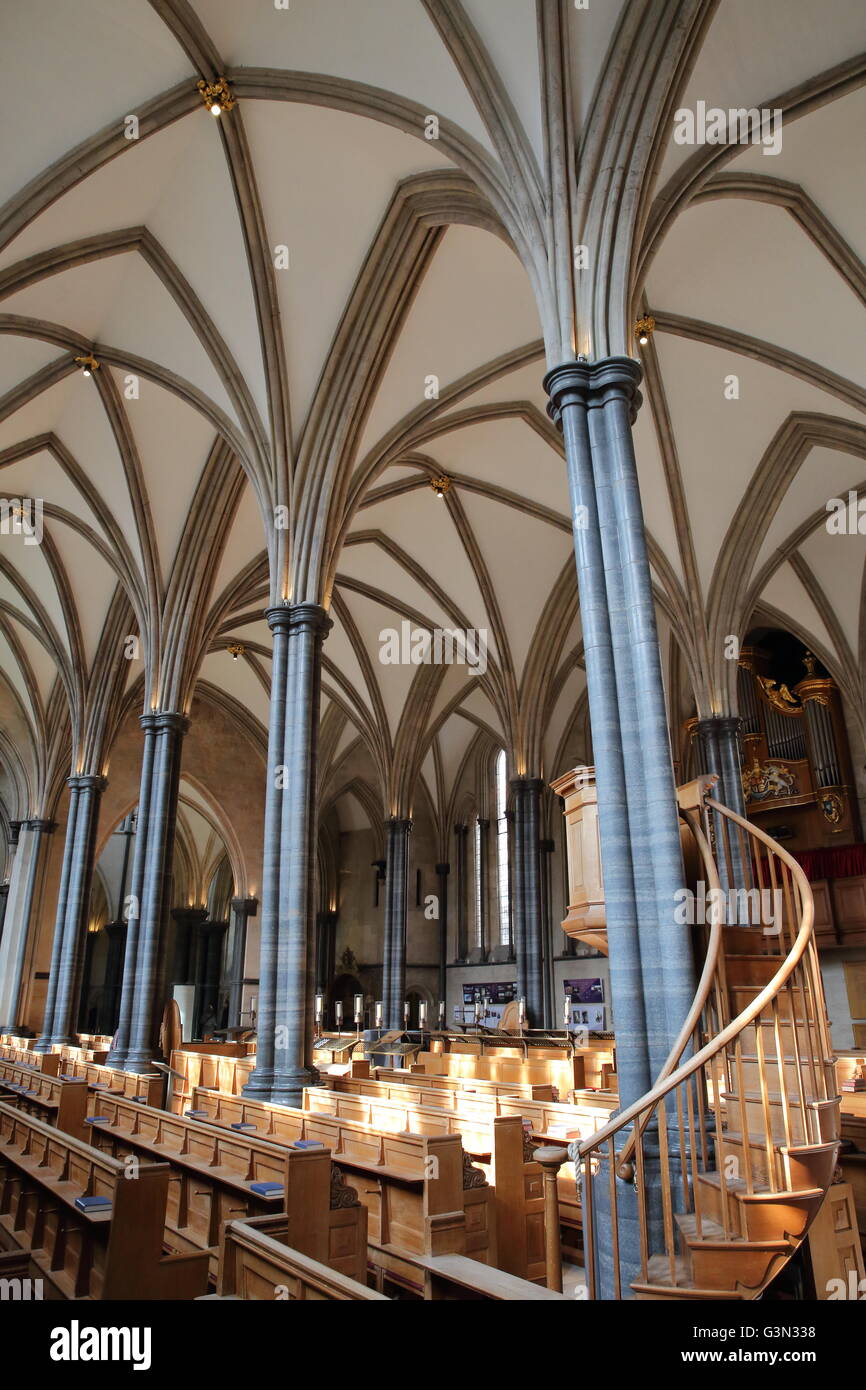 The Interior of Temple Church in London, Great Britain Stock Photo - Alamy