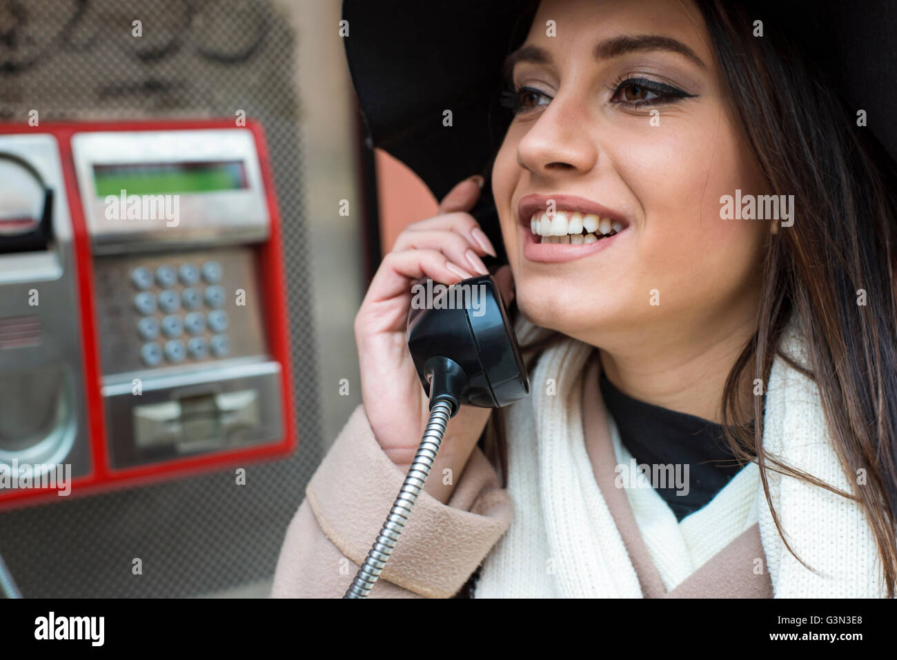 Young woman call hi-res stock photography and images - Alamy