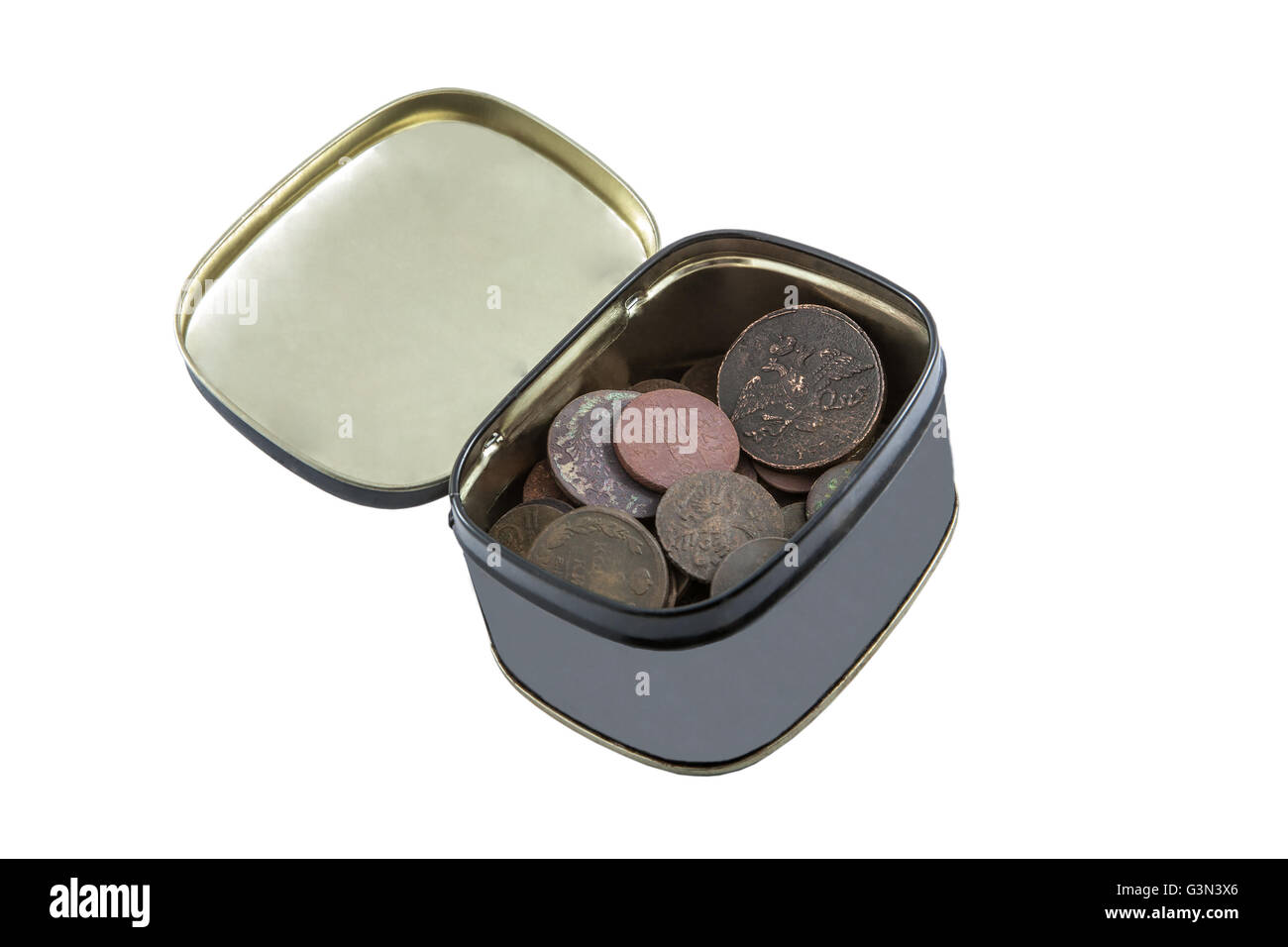 Old copper coins hi-res stock photography and images - Alamy