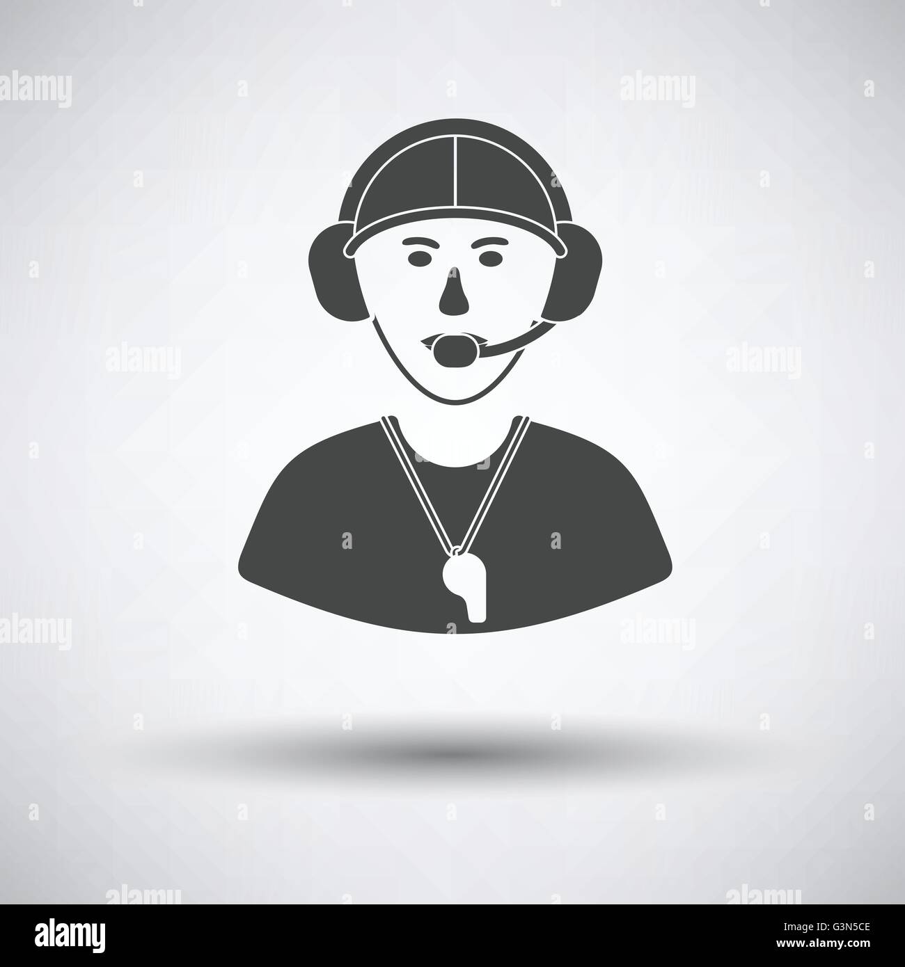 American football coach icon. Vector illustration Stock Vector Image ...