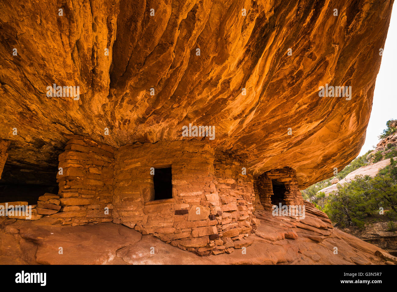 House on Fire ruin on BLM land in South Fork of Mule Canyon in ...