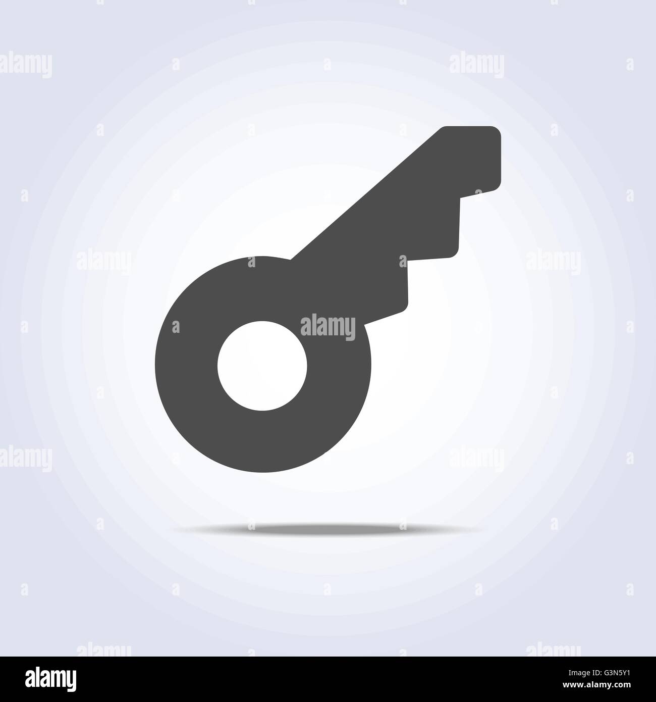 Simple key icon in gray color Stock Vector Image & Art - Alamy