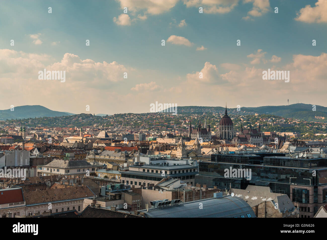 Panoramic view of Budapest city Stock Photo - Alamy