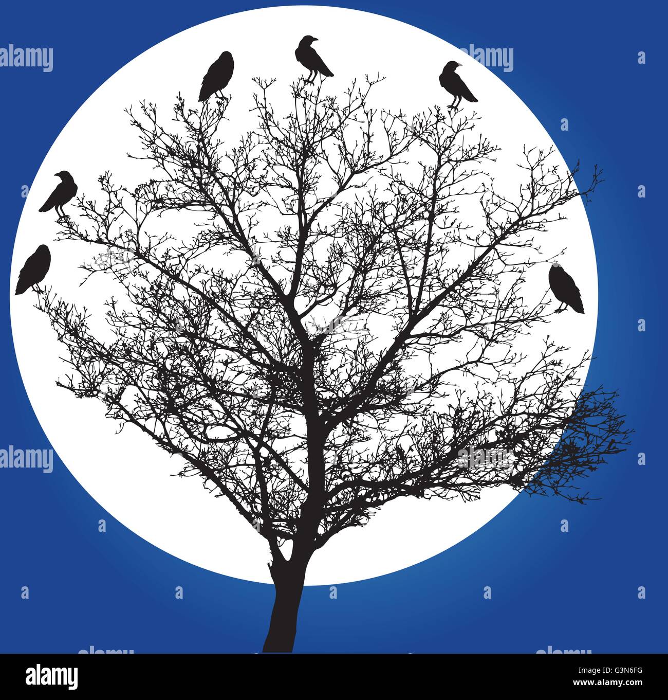 Wall of crow Stock Vector Images - Alamy
