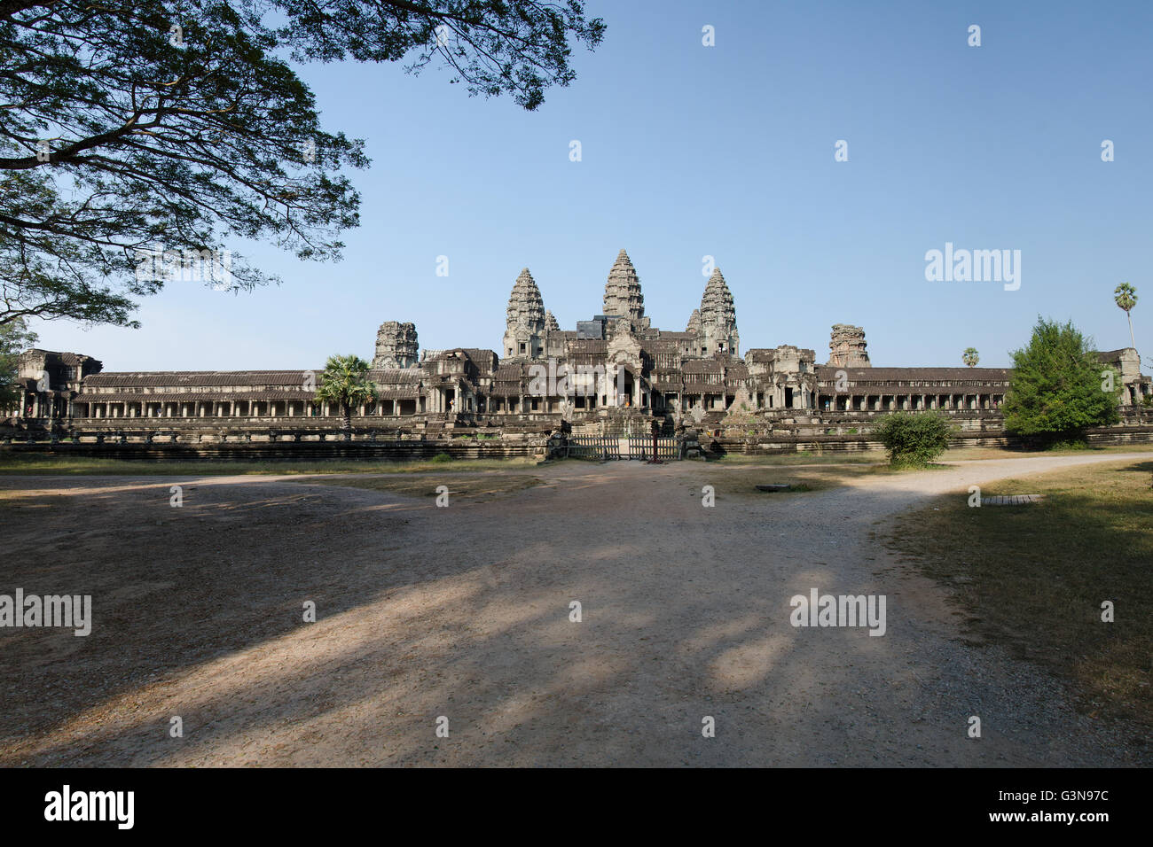 Angkor Wat from the backside Stock Photo - Alamy