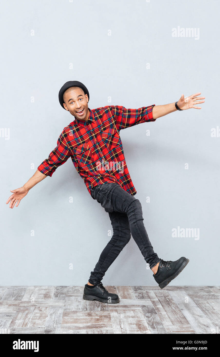 Funny young man dancing hi-res stock photography and images - Alamy