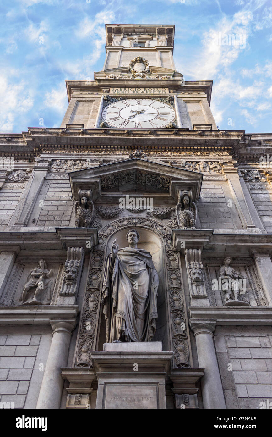 Milan clock towers hi-res stock photography and images - Alamy