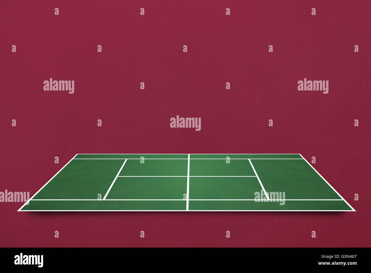 Digital image of tennis field Stock Photo - Alamy