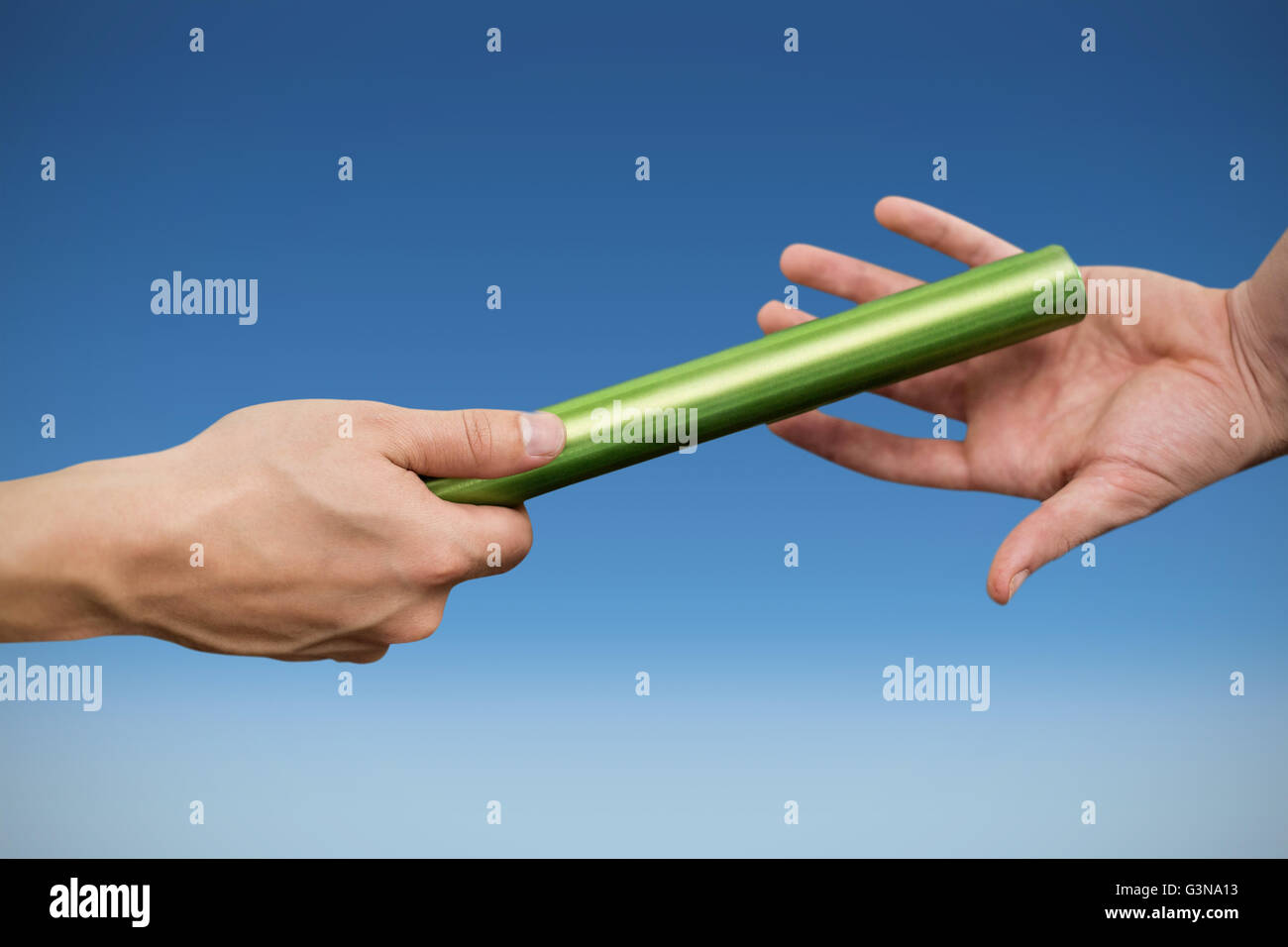 Man passing a relay hi-res stock photography and images - Alamy